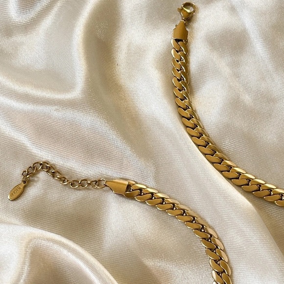 Jewelry | Waterproof Gold Plated Chain Necklace | Poshmark